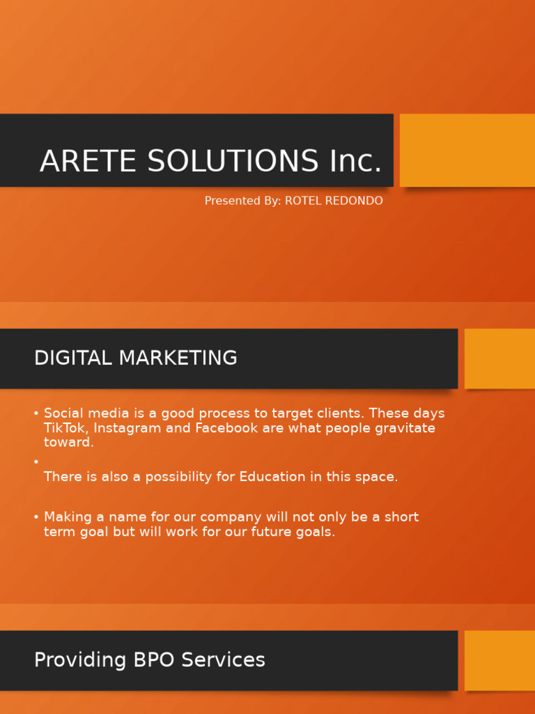 ARETE SOLUTIONS Inc | PDF