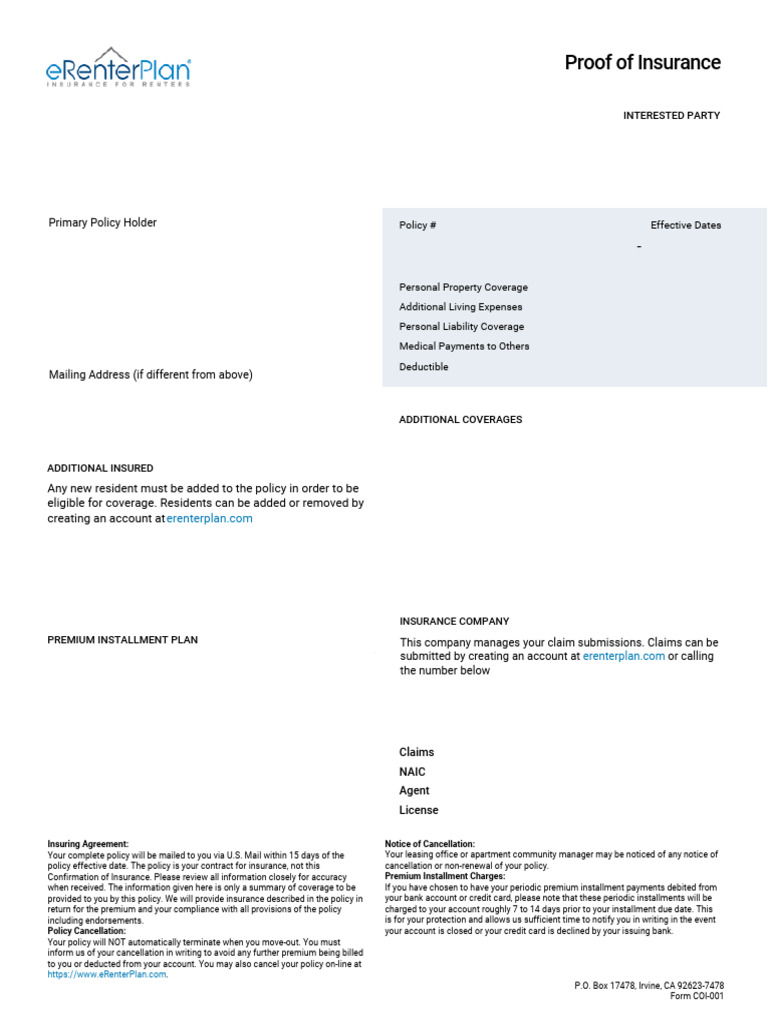 Insurance Policy Confirmation Details | PDF | Insurance | Credit Card