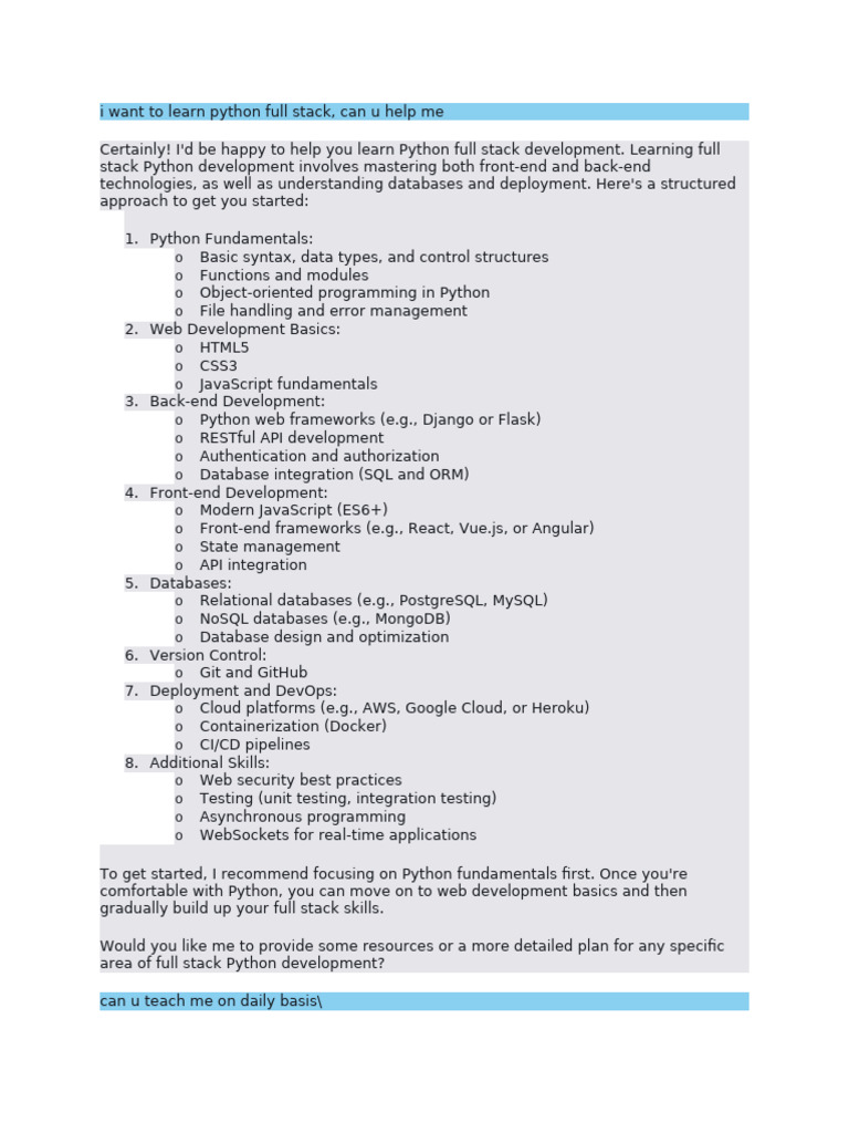 Pyth Full Stack Schedule Plan | PDF | Parameter (Computer Programming ...