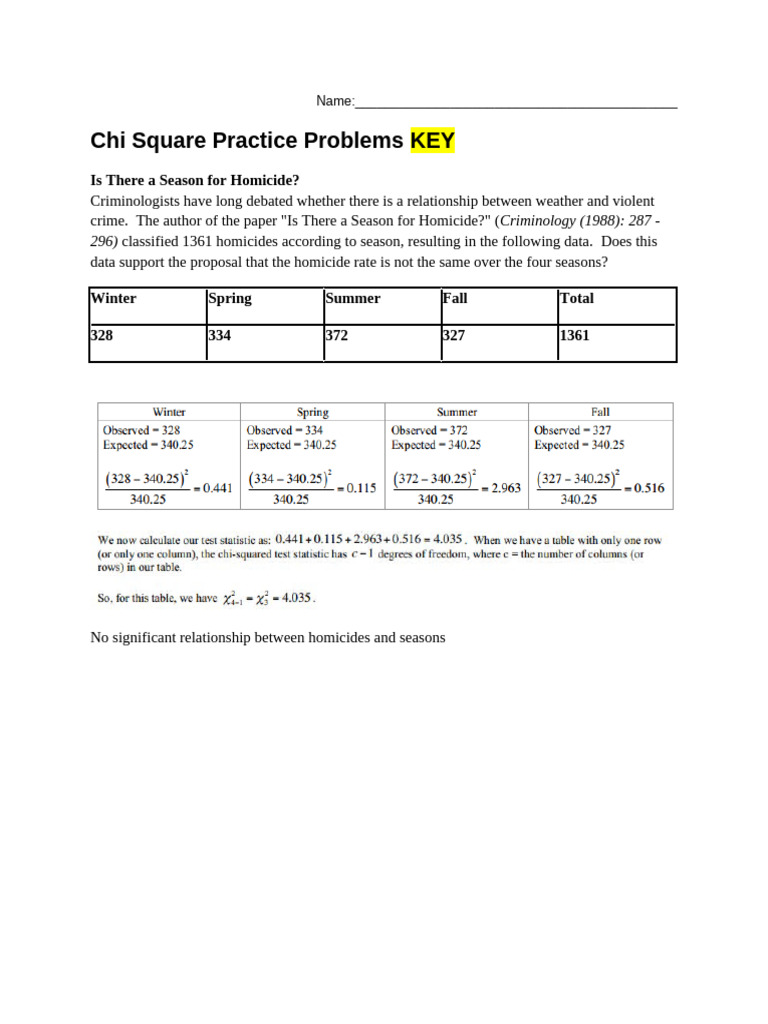 practice_chi_square_problems_key | PDF | Hypothesis | Aggression