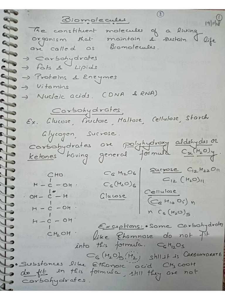 Biomolecules Part 1.Pdfpdf | PDF