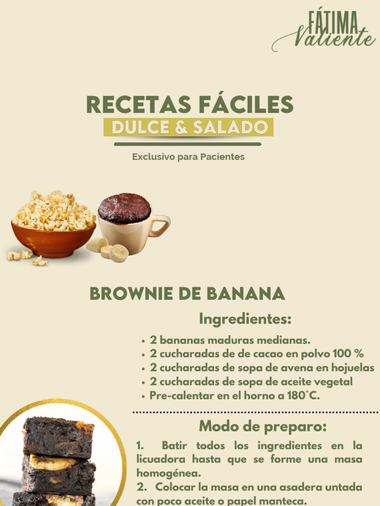 Recetas fáciles salado y dulce | PDF | Panes | Alimentos