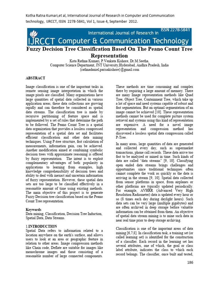 Fuzzy Decision Tree Classification... | PDF | Statistical Classification | Machine Learning