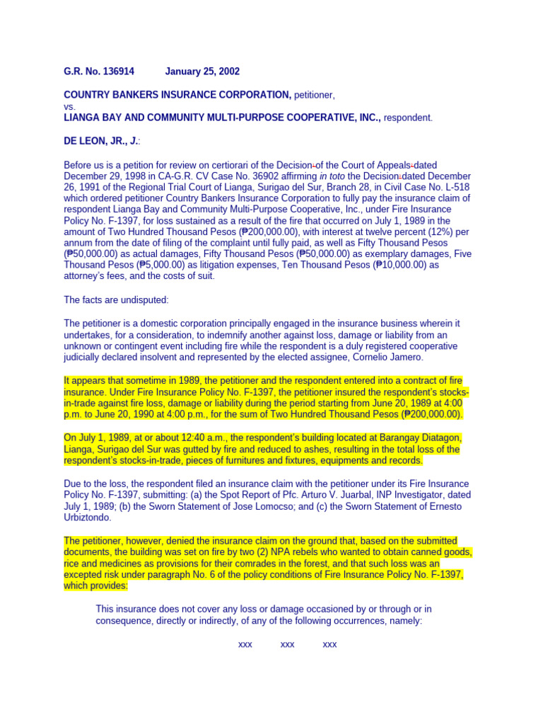 Country Bankers vs. Lianga Bay | PDF | Lawsuit | Hearsay