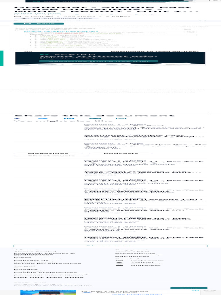 Grammar - Simple Past Tense Questions 2 - Mode - Report - Unit 11 ...