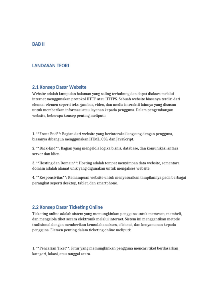 Bab 2 Landasan Teori Corrected | PDF