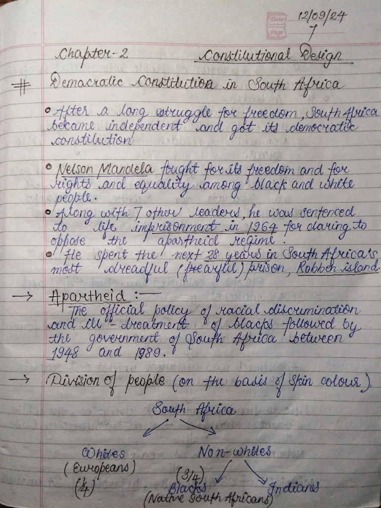 Political science ch2 Constitution Design-1 class 9 | PDF