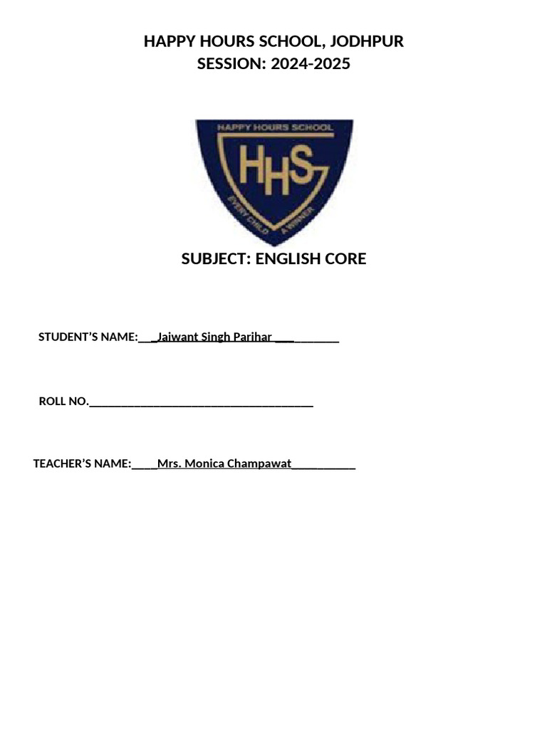 English Project | PDF