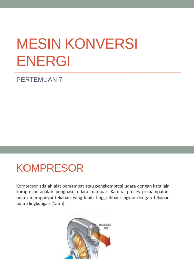 Sesi 7 Kompresor | PDF