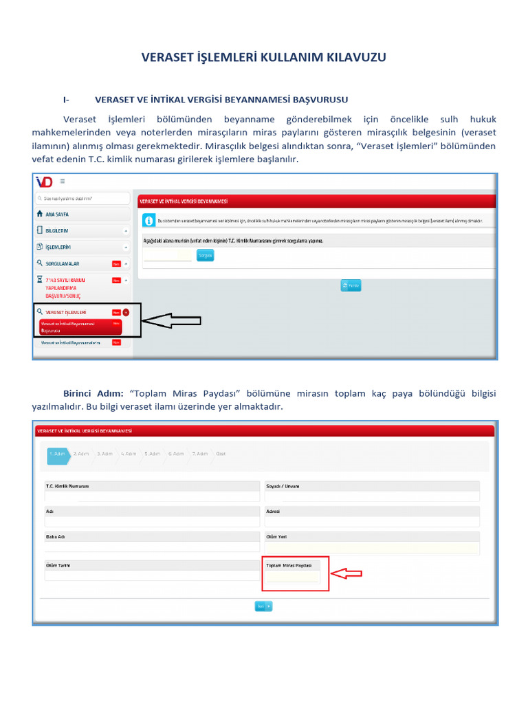 Veraset Kullanim Kilavuzu | PDF