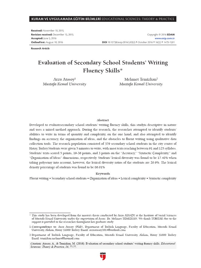 Accuracy and Complexity Scales | PDF | Fluency | Sampling (Statistics)