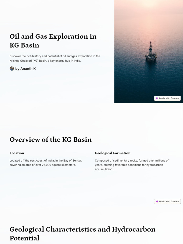 KG Basin Oil & Gas Exploration Insights | PDF
