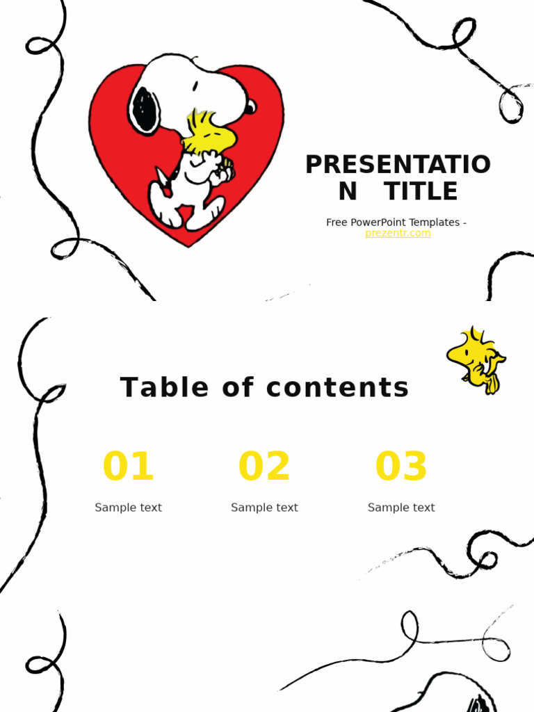 Snoopy PowerPoint Template | PDF