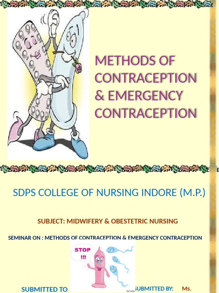 Methods of Contraception & Emergency Contraception[1] | PDF | Birth ...