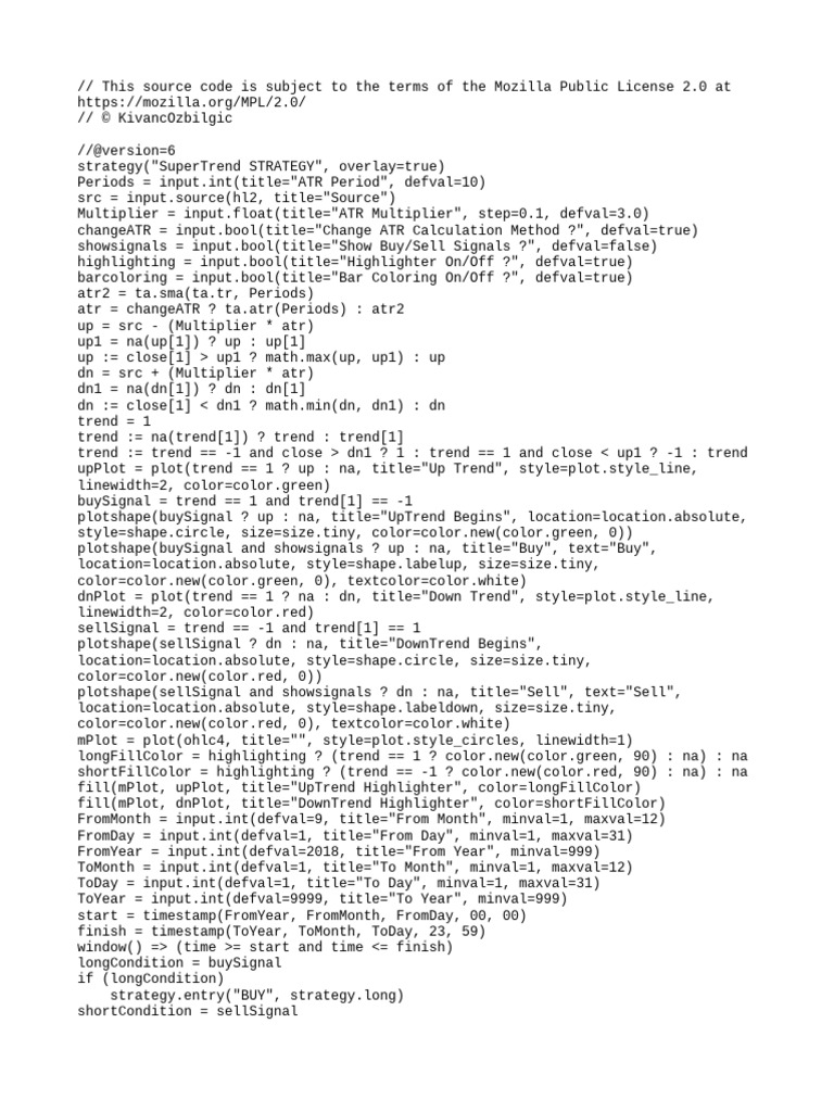Supertrend With Trailing | PDF | Computer Engineering