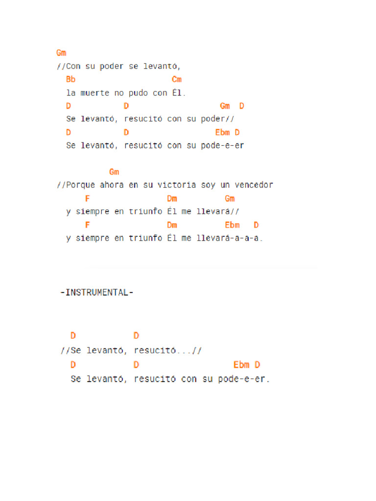 Con Su Poder Se Levanto | PDF