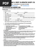 SACCO Loan Application Form | PDF | Loans | Banking