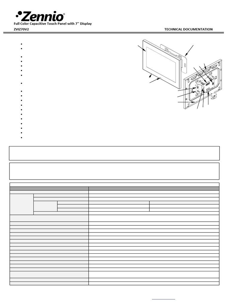 Datasheet Z70 v2 ENs | PDF | Manufactured Goods | Electronics