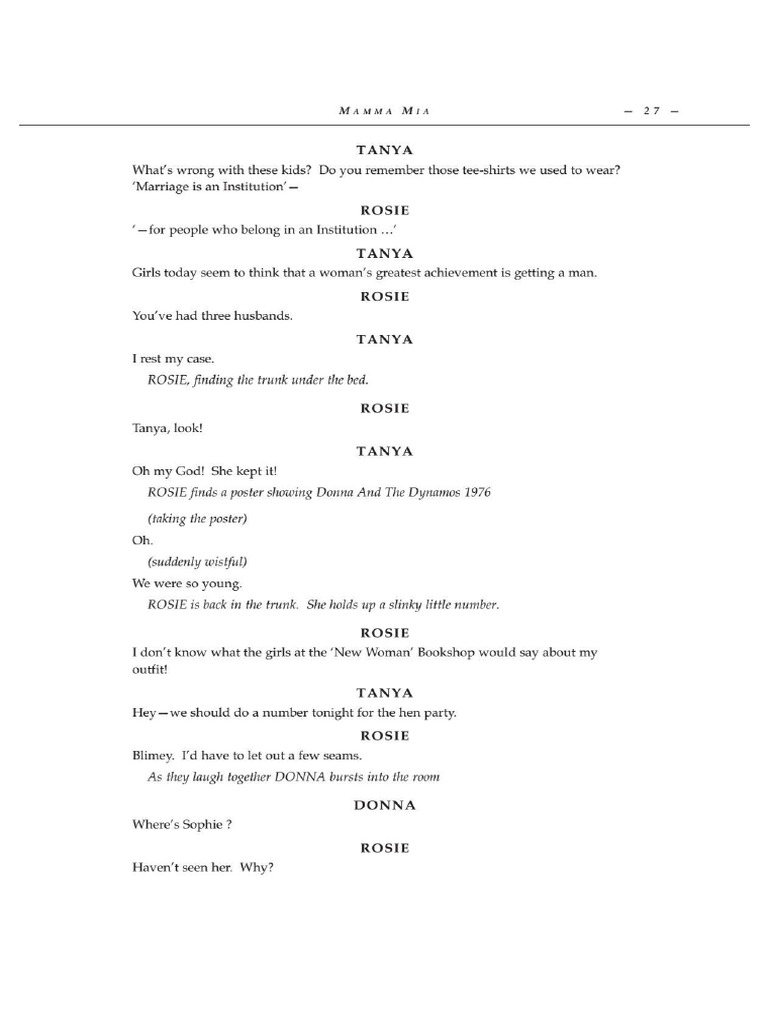 Tanya, Rosie, Donna | PDF