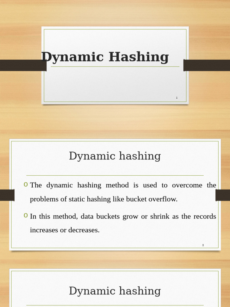 Dynamic Hashing and Extendible Hashing | PDF