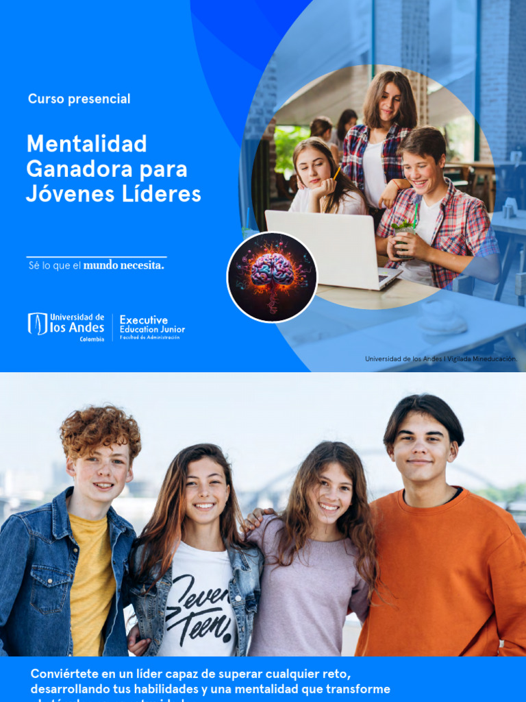Brochure Jovenes Con Mentalidad Ganadora Lite 2 | PDF | Liderazgo | Toma de decisiones