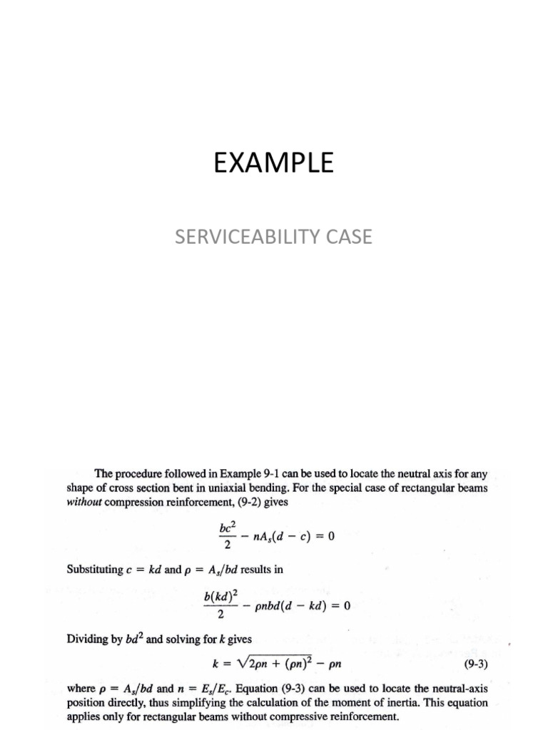 Example Serviceability | PDF