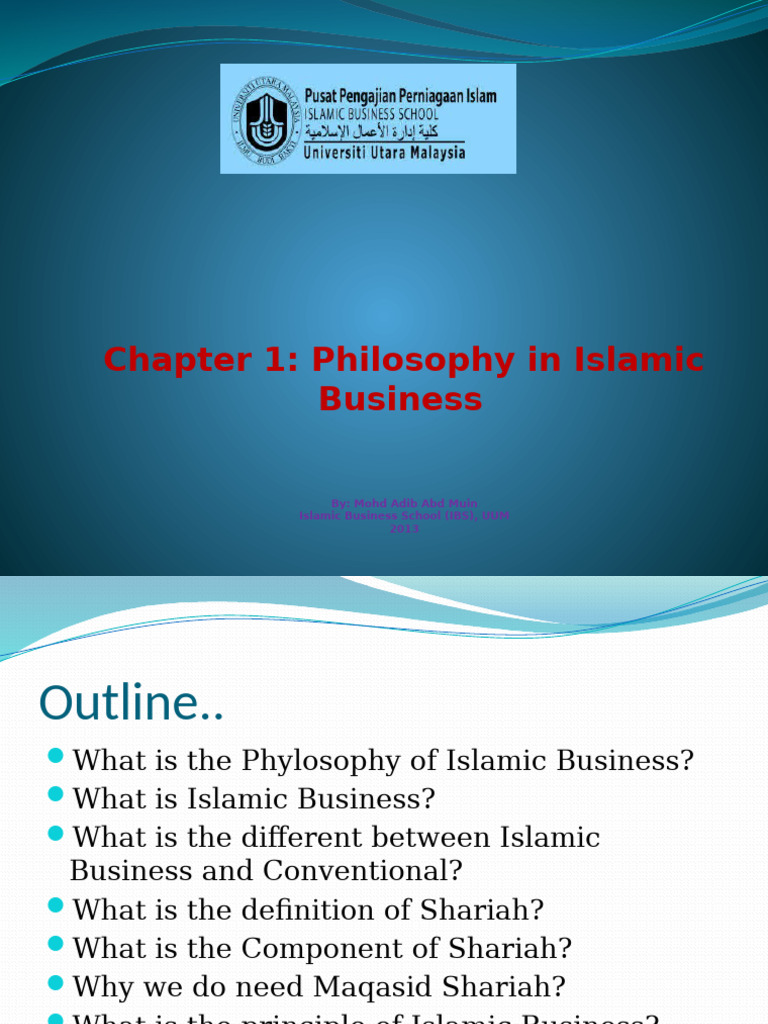 Islamic Business Philosophy Explained | PDF | Islamic Ethics | Sharia
