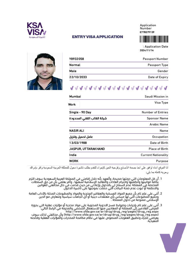 KSA Visa | PDF