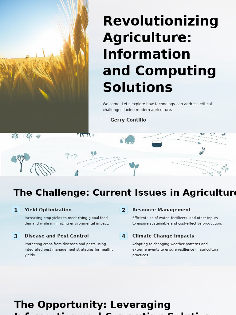 Revolutionizing Agriculture Information and Computing Solutions | PDF ...
