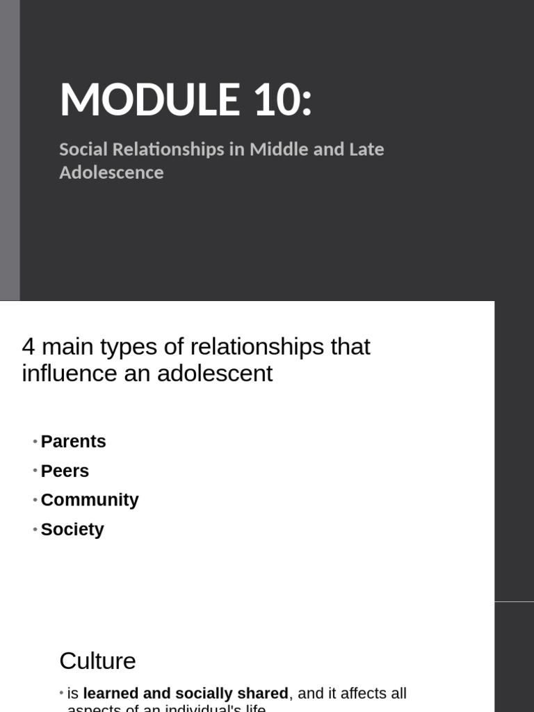 Personal Development Module 10 | PDF | Servant Leadership | Adolescence