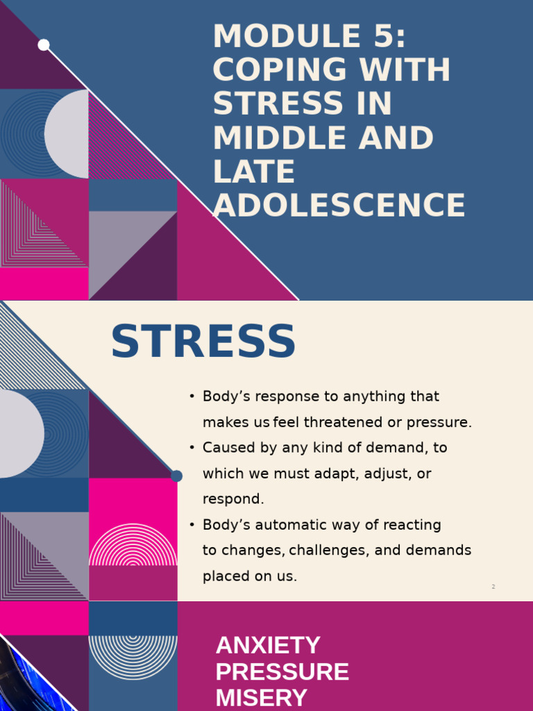 Module 5 Ppt | PDF | Stress (Biology) | Anxiety