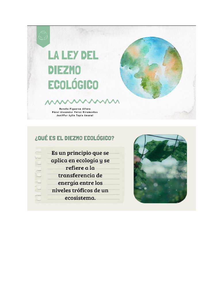 Ley del Diezmo, Equipo 7 | PDF