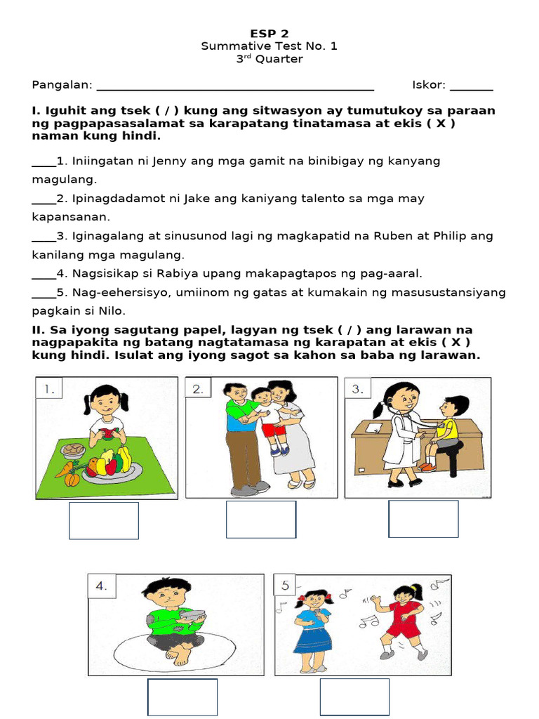 Esp2 ST1 Q3 | PDF