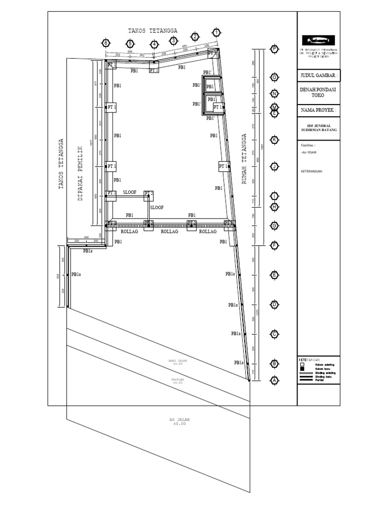 LAYOUT PONDASI IDF JENDRAL SUDIRMAN BATANG.jpg | PDF