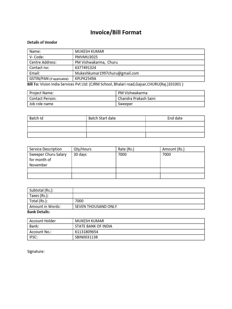 Sweeper Invoice | PDF