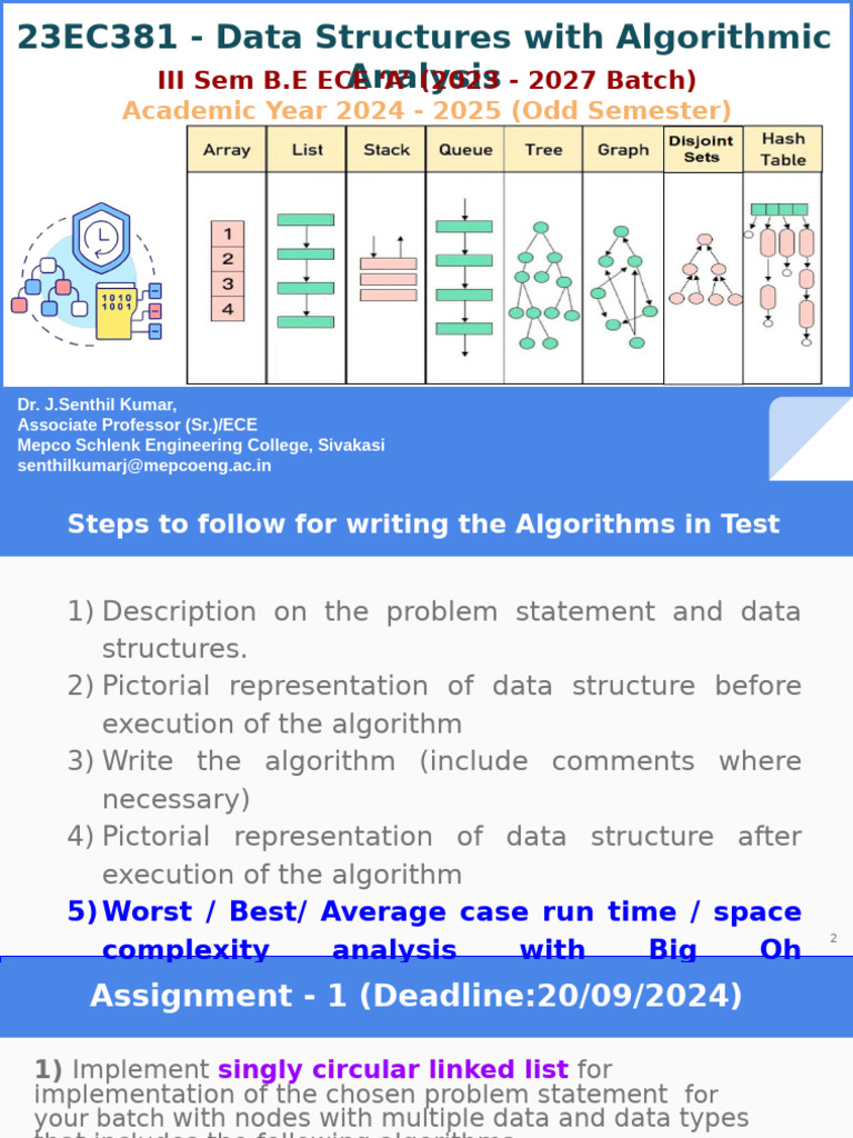 Data Structures With Algorithmic Analysis (Study Material) | PDF | Algorithms And Data ...
