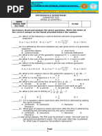 2nd Quarter Exam Gen Math | PDF | Interest | Stocks