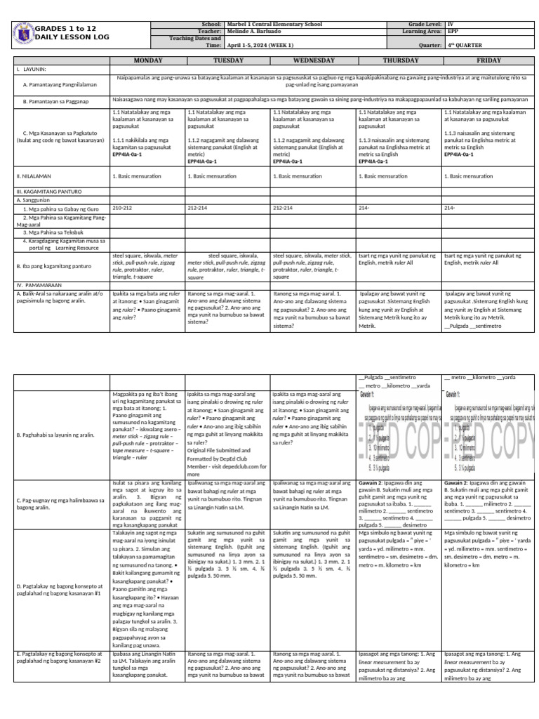 DLL_EPP 4_Q4_W1 (5) April 1-5, 2024 | PDF