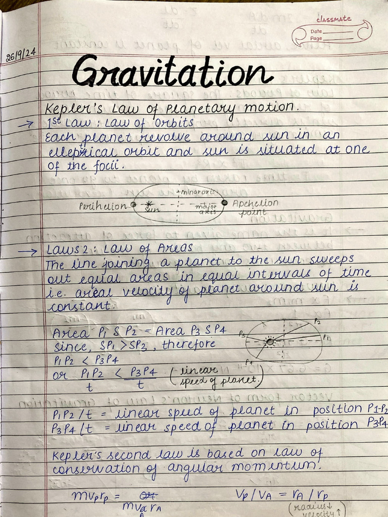 Gravitation Notes | PDF