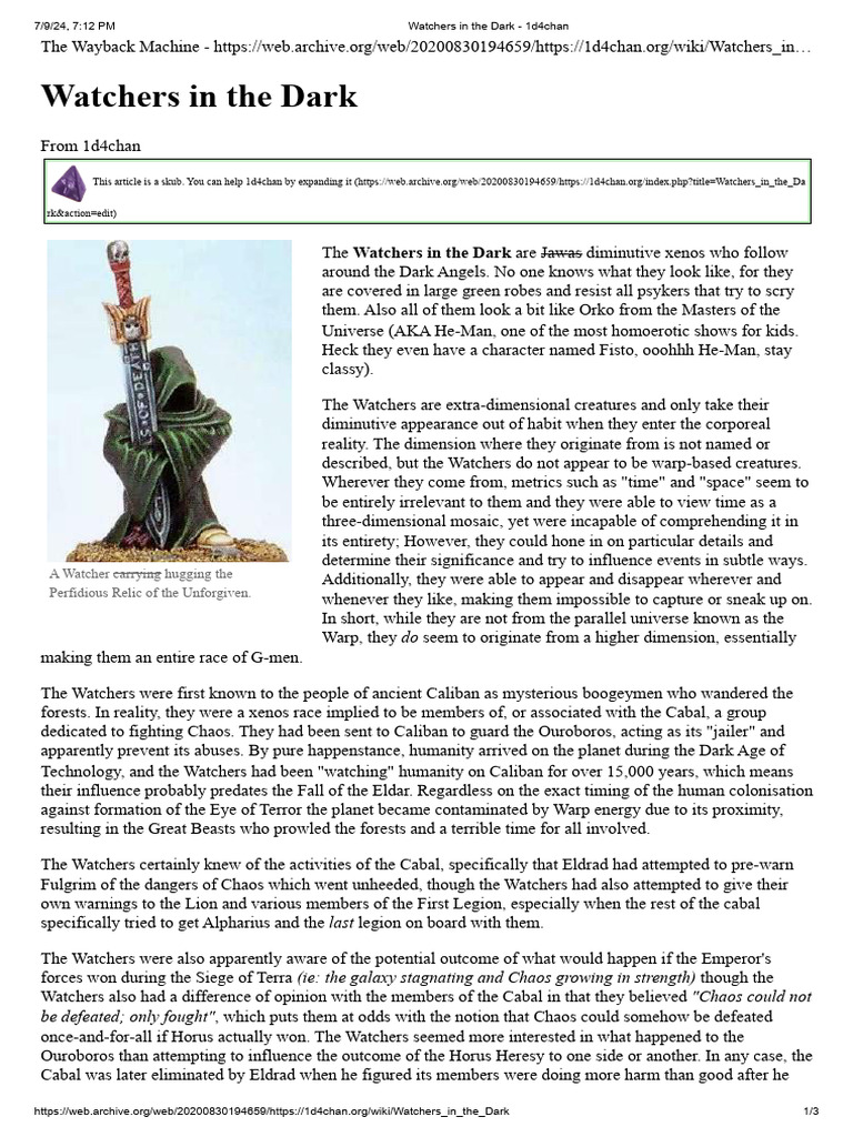 Watchers in The Dark - 1d4chan | PDF