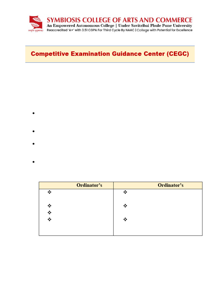 Registration For For Competitive Examination Center | PDF