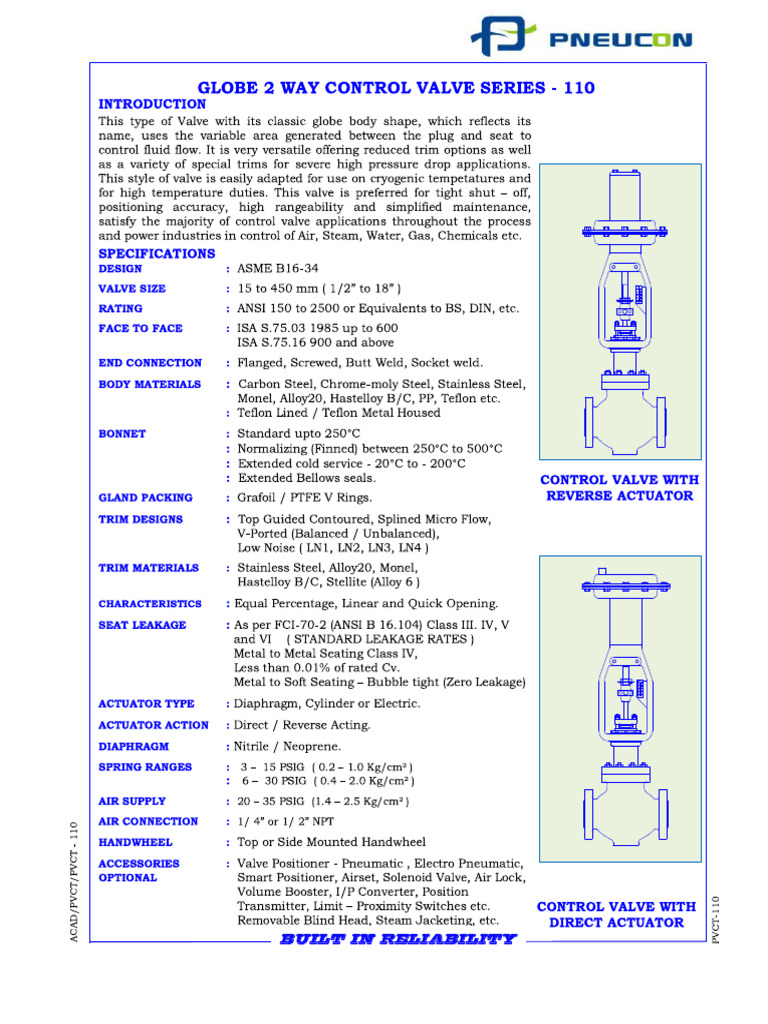 PNEUCON Diaphragm Actuator CATLOG 10-10-2024 | PDF