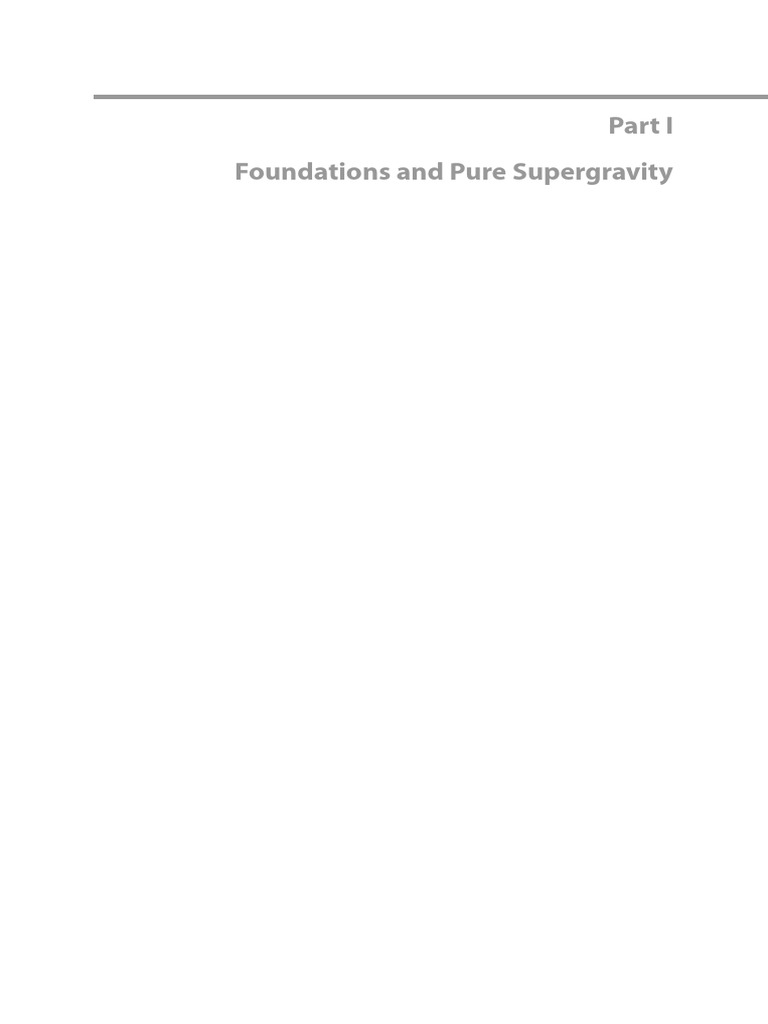 Foundations and Pure Supergravity | PDF