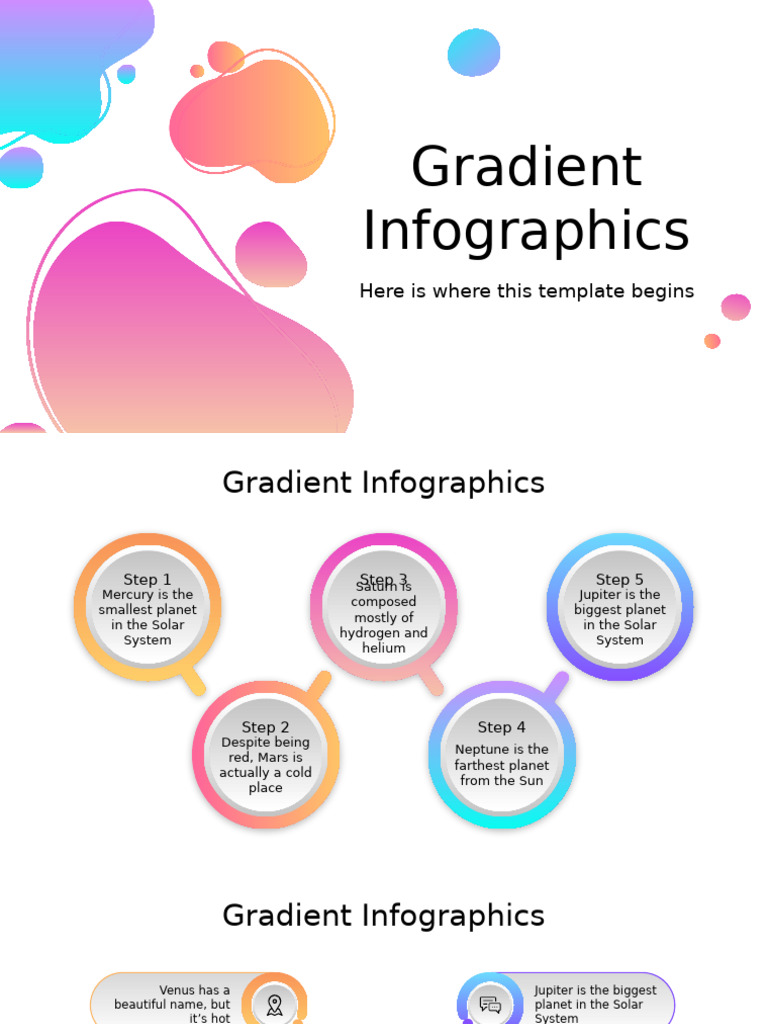 Gradient Infographics by Slidesgo | PDF | Planets | Solar System