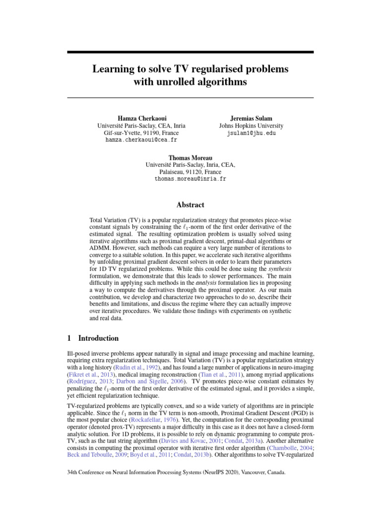 NeurIPS-2020-learning-to-solve-tv-regularised-problems-with-unrolled ... NeurIPS-2020-learning-to-solve-tv-regularised-problems-with-unrolled ...