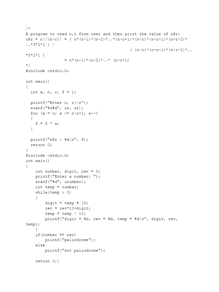 C Problem Solving | PDF