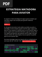 Estratégia e Dicas Do Aviator | PDF
