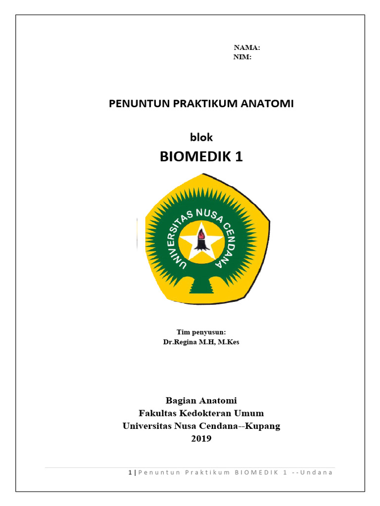 Penuntun Praktikum Biomedik 1 | PDF