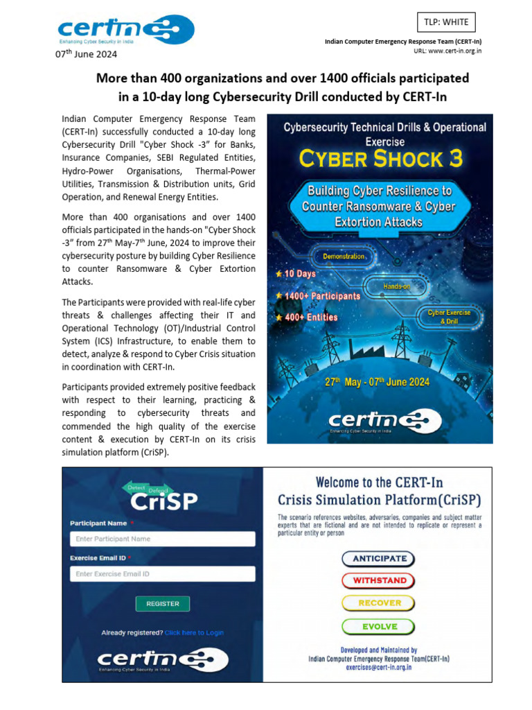 PressRelease CyberShock-3 | PDF