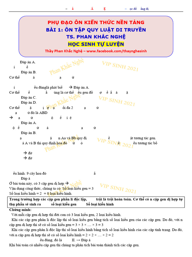 01.DA Tu Luyen Phụ Đạo 2021 Số 1 | PDF
